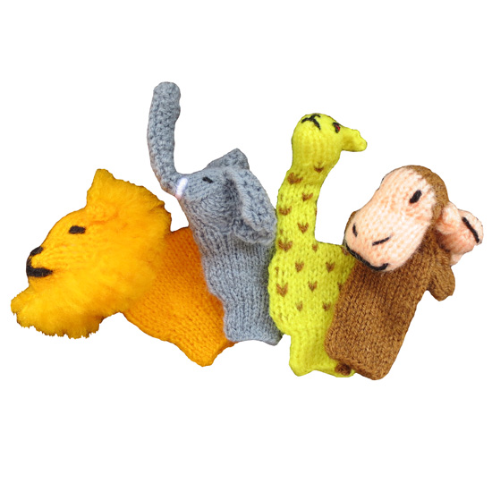 Jungle Animal Finger Puppet Set ASB 06J - Partners For Just Trade