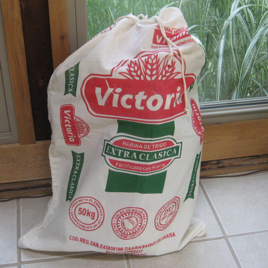 Recycled Flour Sack Laundry Bag CEGM 67A - Partners For Just Trade